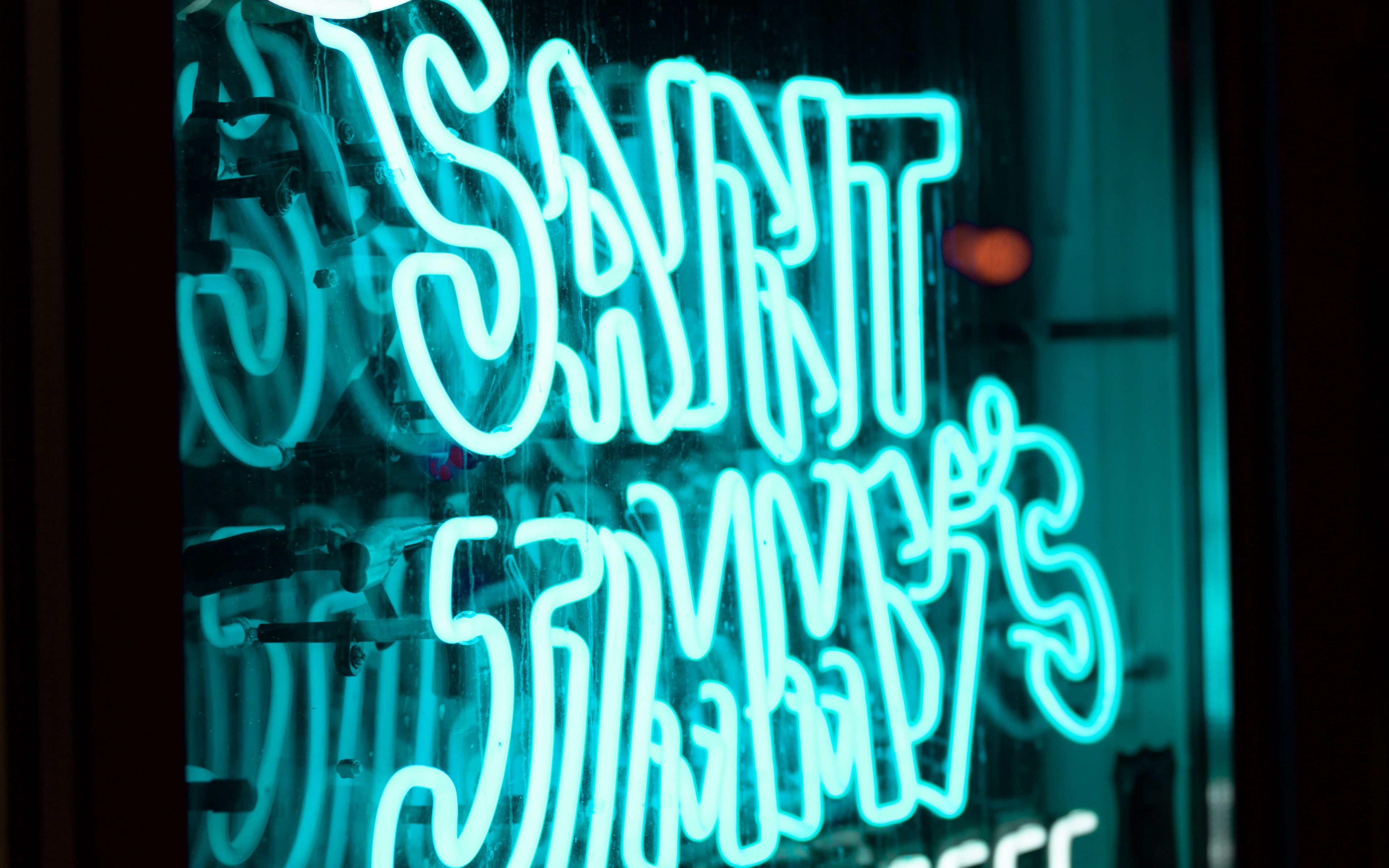 Download wallpaper 3840x2400 sign, neon, text, light, glow 4k ultra hd ...