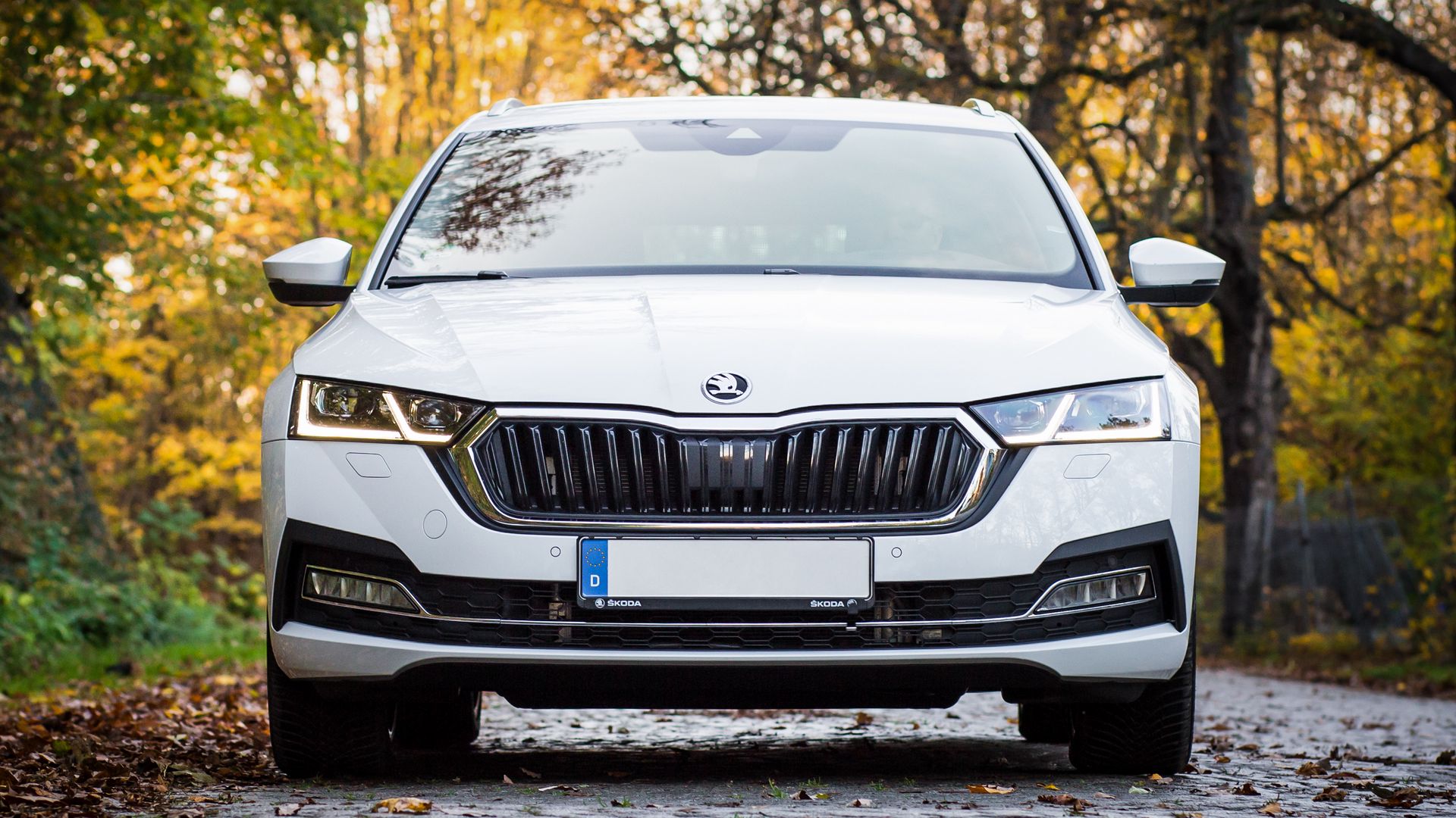 Download wallpaper 1920x1080 skoda octavia, skoda, car, white, front ...