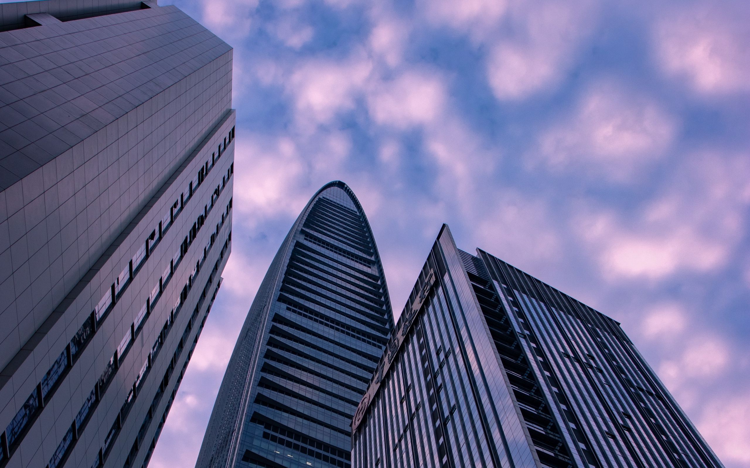 Download wallpaper 2560x1600 skyscrapers, buildings, architecture, sky, clouds widescreen 16:10 ...