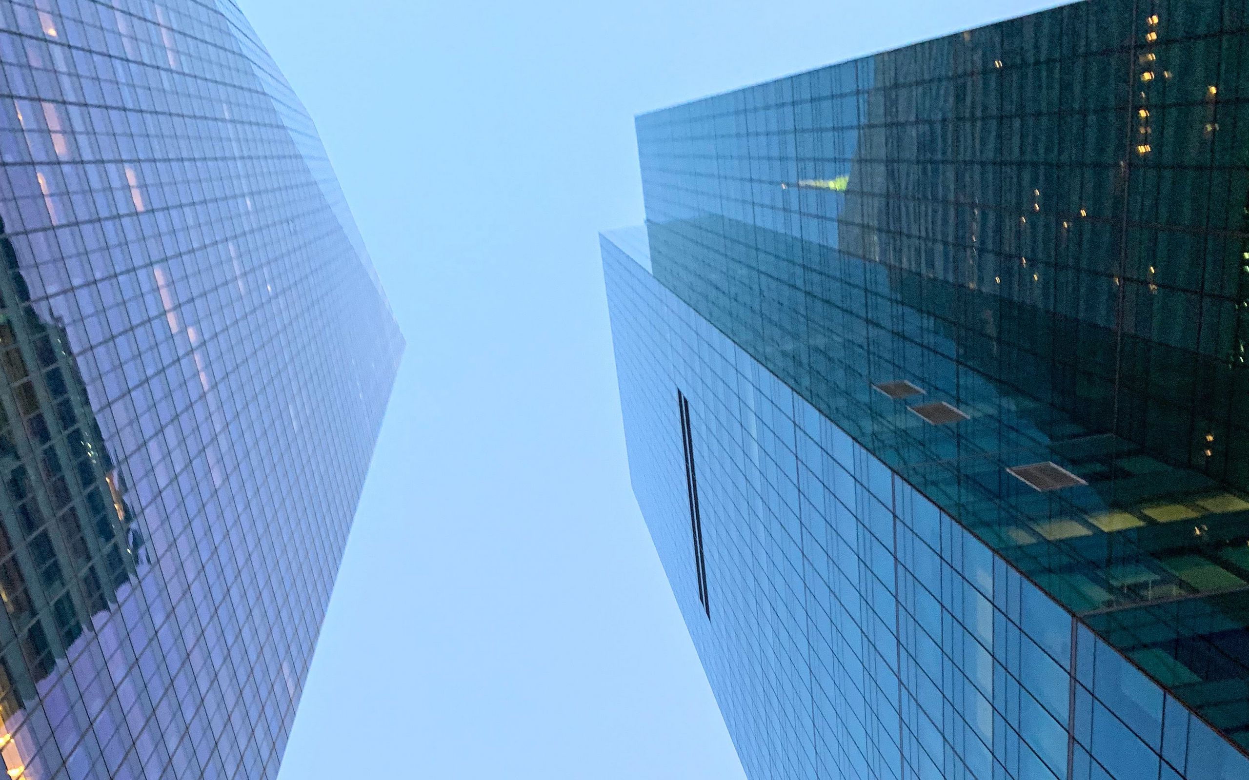 Download wallpaper 2560x1600 skyscrapers, buildings, bottom view ...