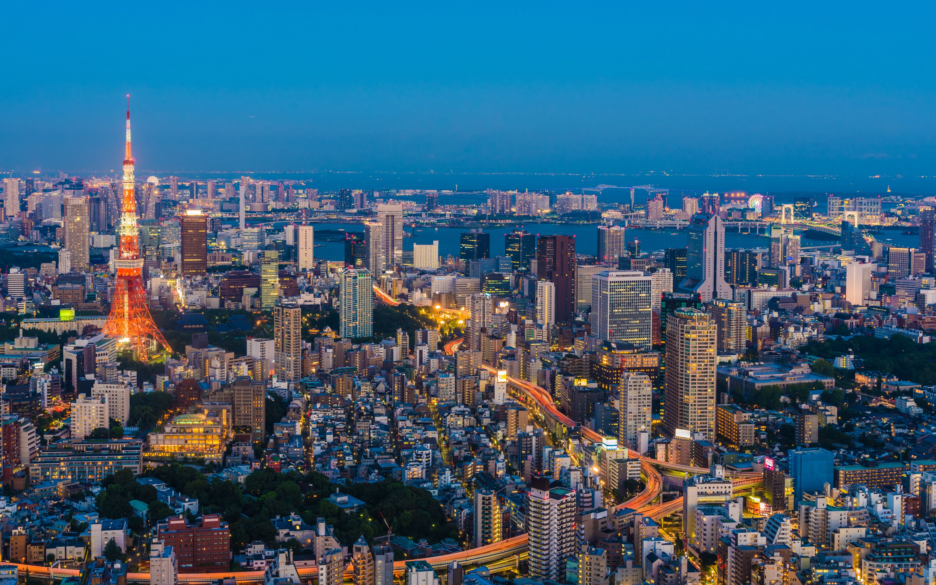 Download wallpaper 3840x2400 skyscrapers, city, view from above ...