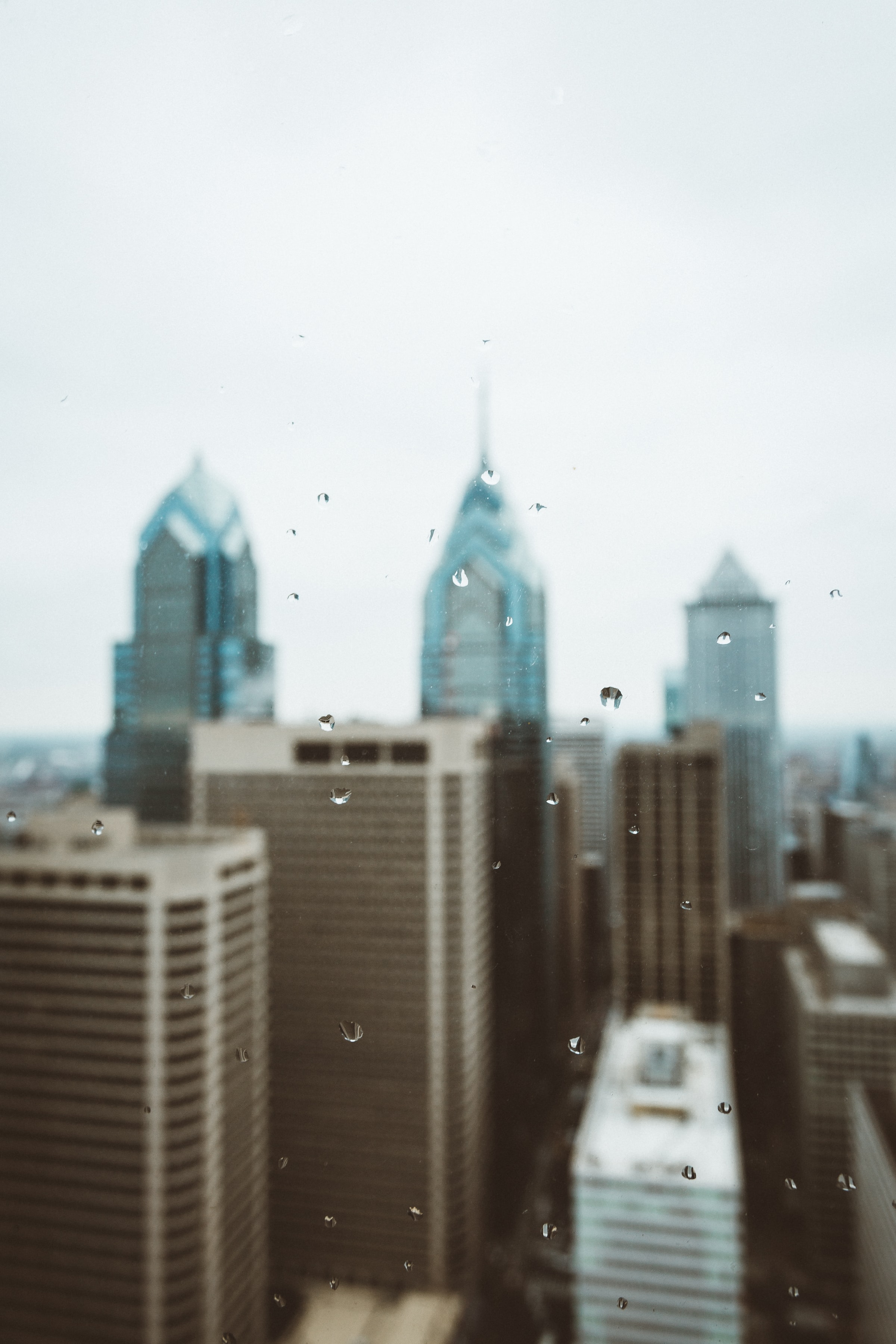 Download wallpaper 2400x3600 skyscrapers, towers, buildings, drops ...