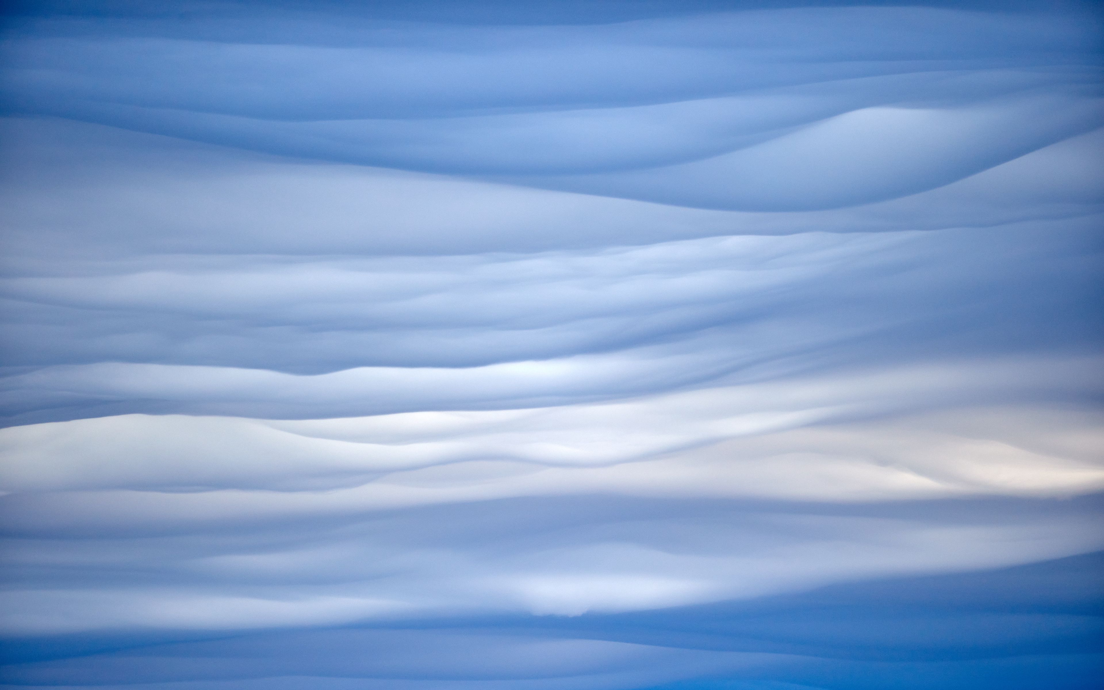 Download wallpaper 3840x2400 snow, waves, surface, winter 4k ultra hd ...