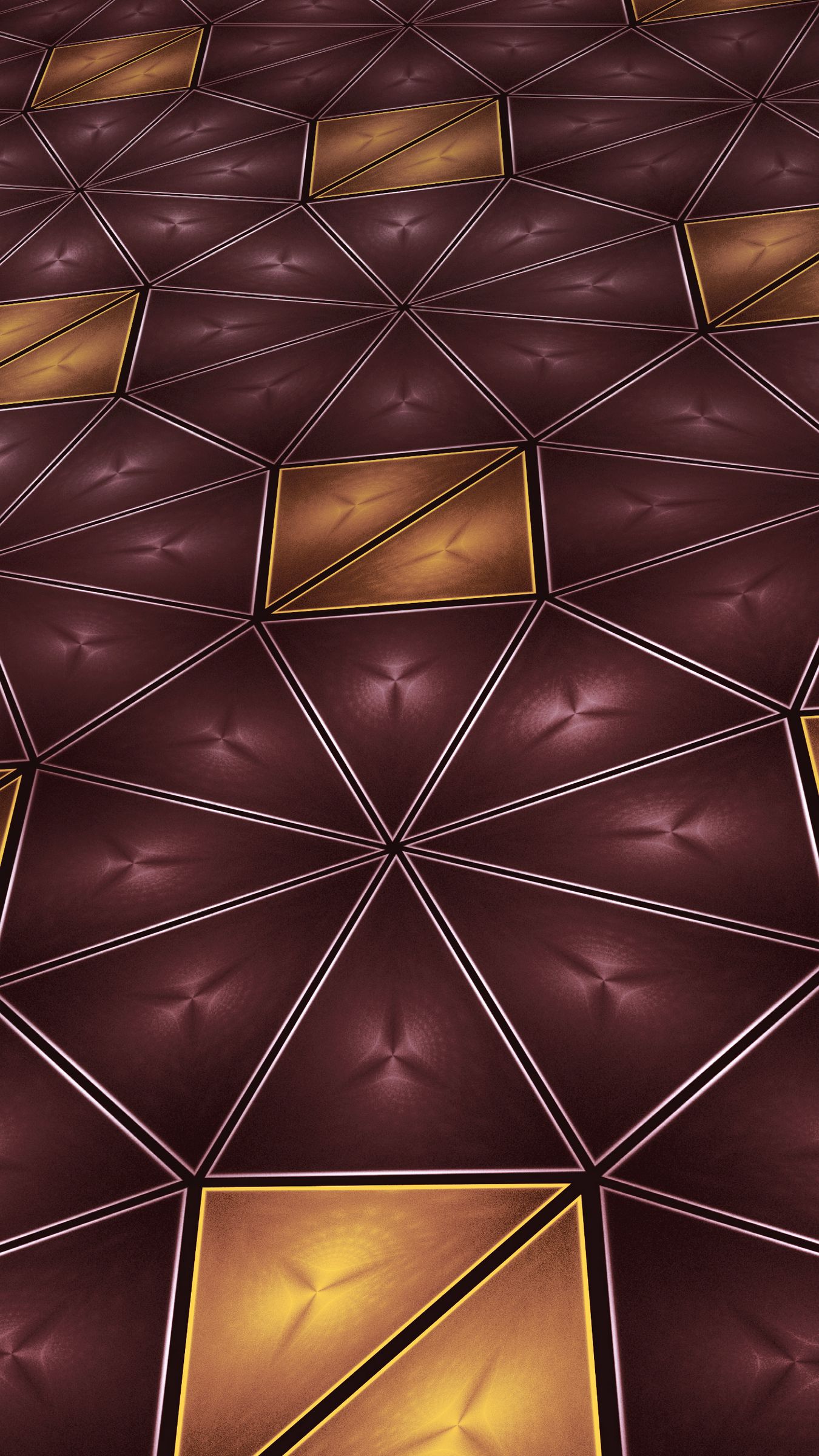 Download wallpaper 1350x2400 rhombus, shape, abstraction, brown iphone ...