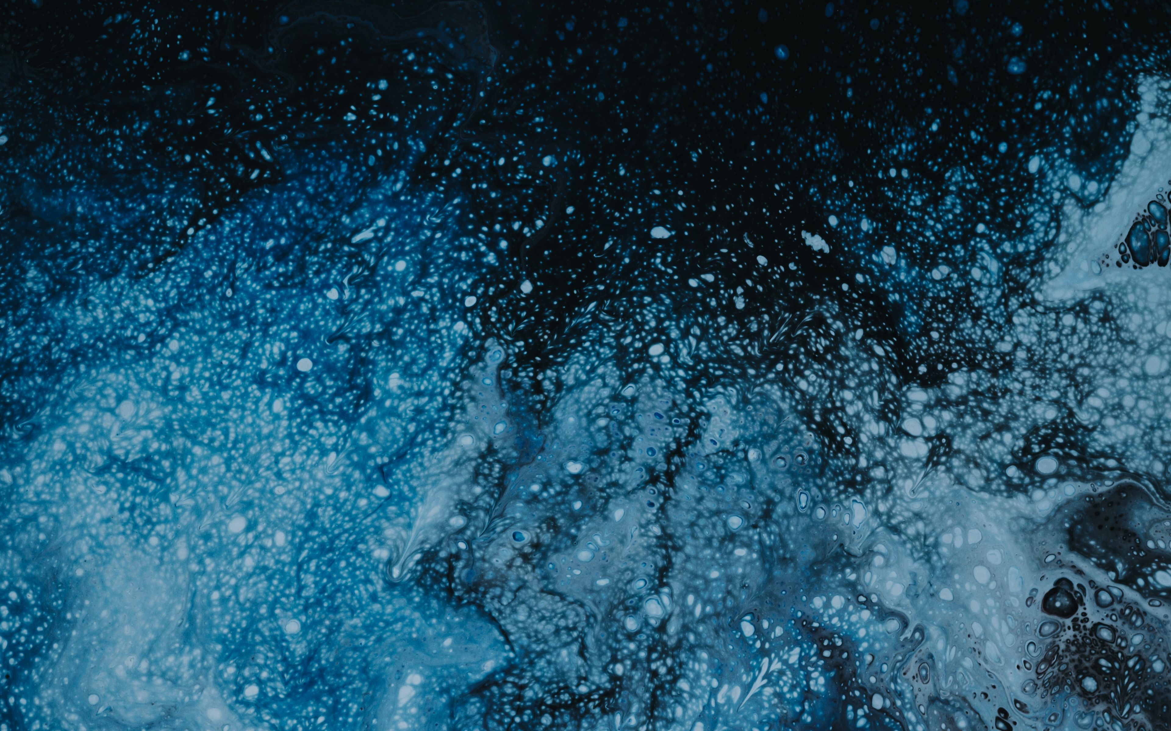 Download wallpaper 3840x2400 stains, spots, texture, blue, abstraction ...