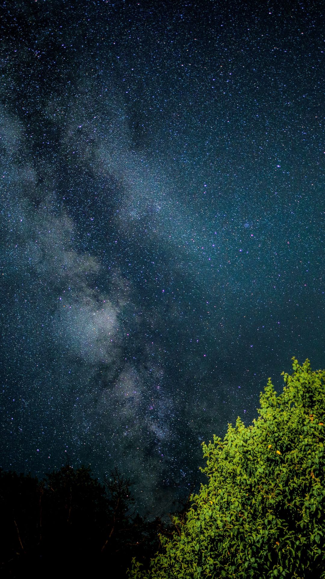 Download wallpaper 1080x1920 starry sky, night, lights samsung galaxy ...
