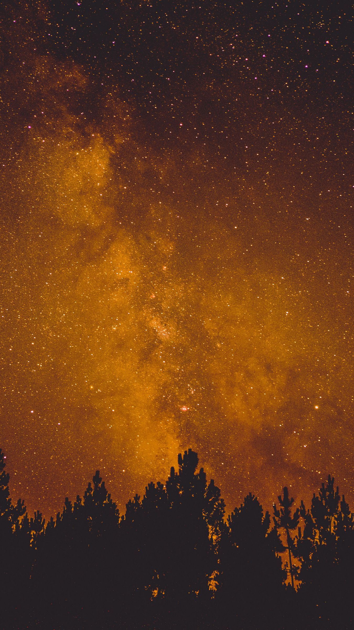 Download wallpaper 1350x2400 starry sky, night, stars, milky way iphone ...