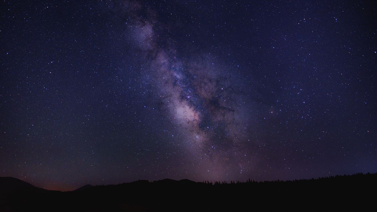 Download wallpaper 1280x720 starry sky, night, stars, sky hd, hdv, 720p ...