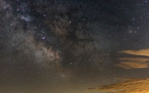 Wallpaper starry sky, clouds, sunset hd, picture, image