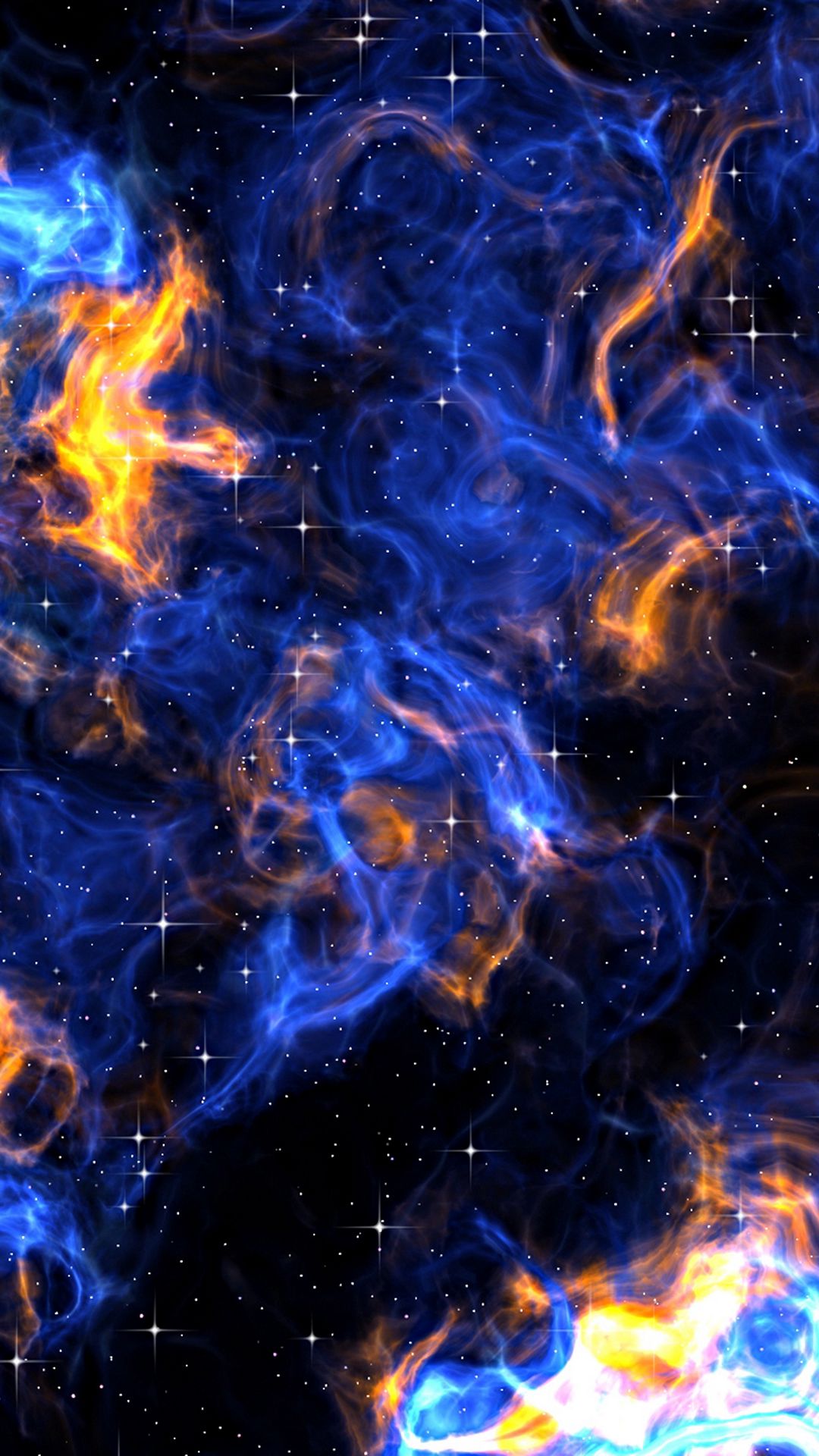 Download wallpaper 1080x1920 stars, art, fire, background samsung ...