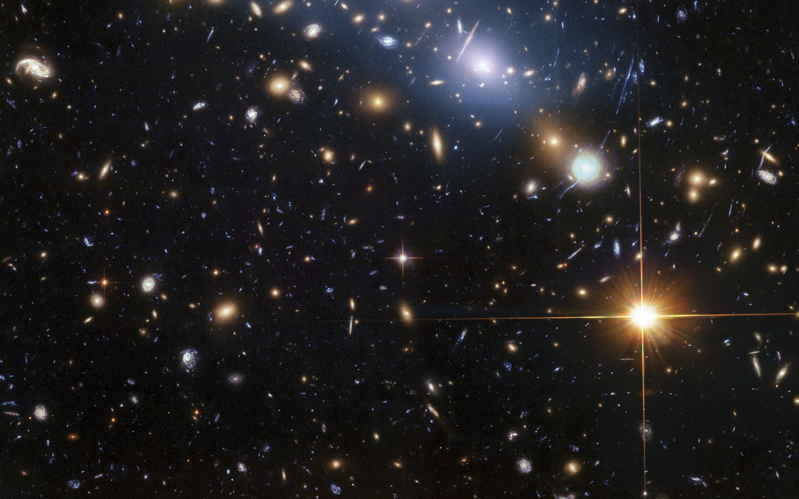 Download wallpaper 2560x1600 stars, glow, space, glare widescreen 16:10 ...
