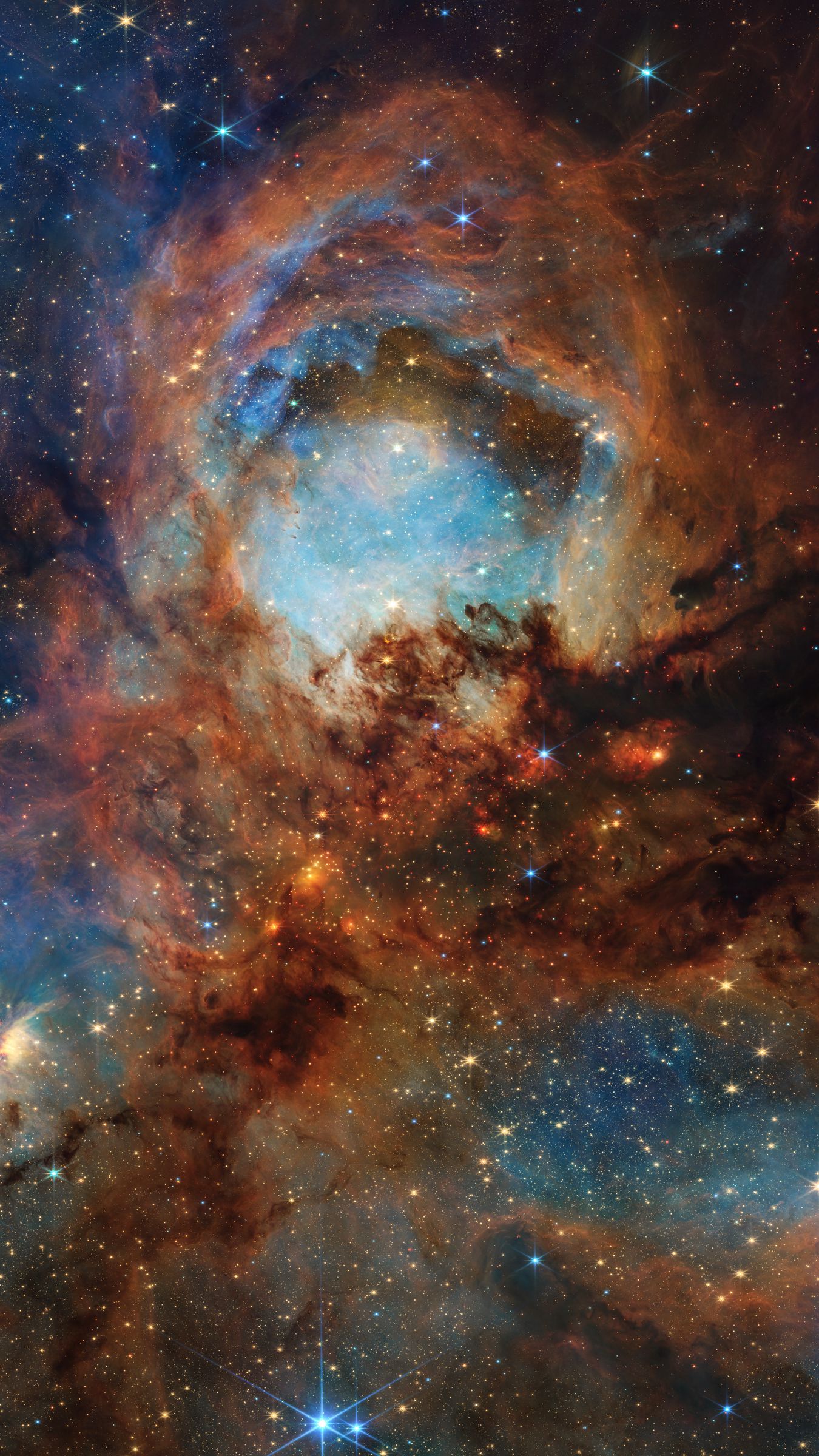 Download wallpaper 1350x2400 stars, nebula, glitter, space iphone 8+/7 ...