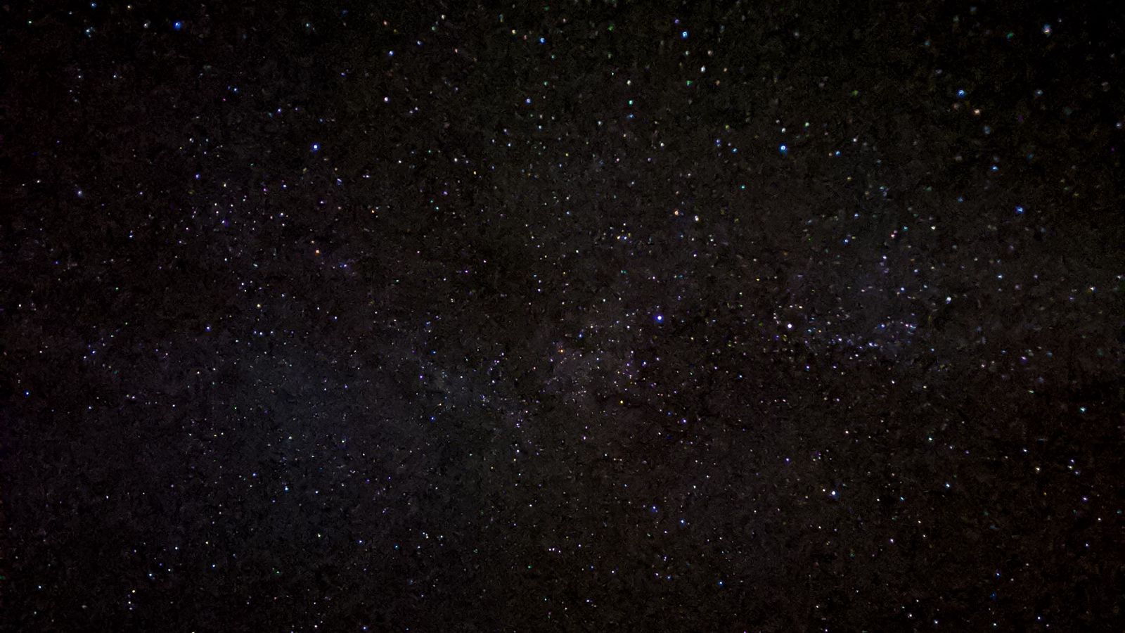 Download wallpaper 1600x900 stars, night, starry sky, black, glow ...