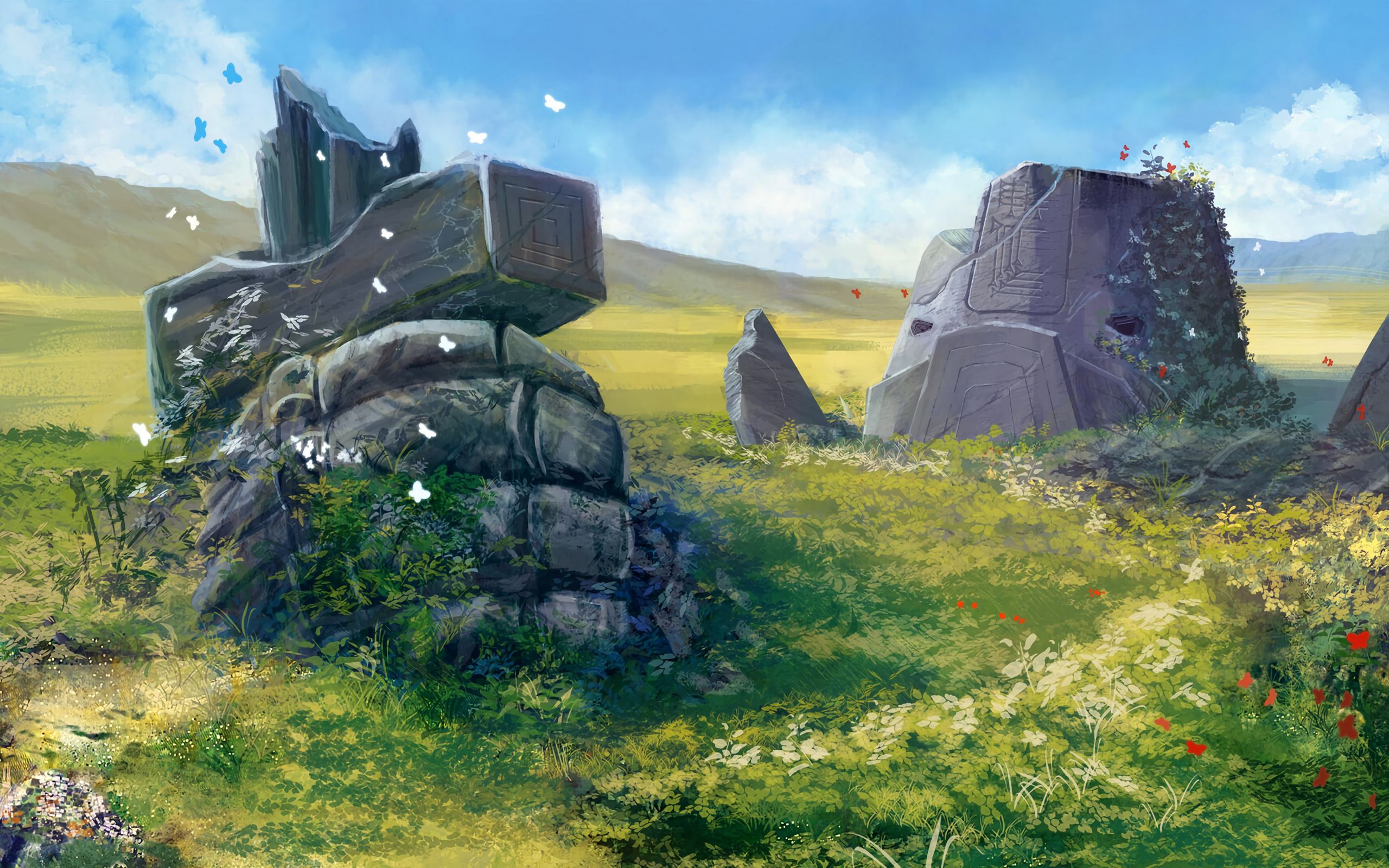 Download wallpaper 2560x1600 stone, fist, art, landscapes widescreen 16 ...