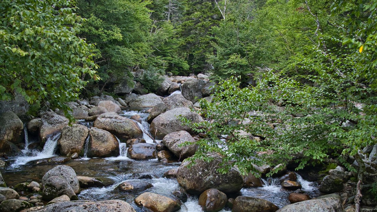 Wallpaper stones, river, water, landscape, nature hd, picture, image