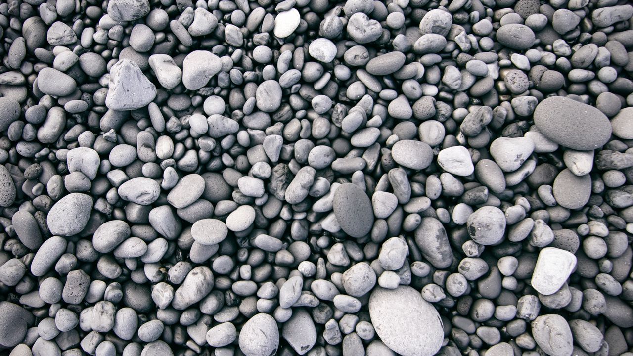 Wallpaper stones, sea, surface, bw hd, picture, image