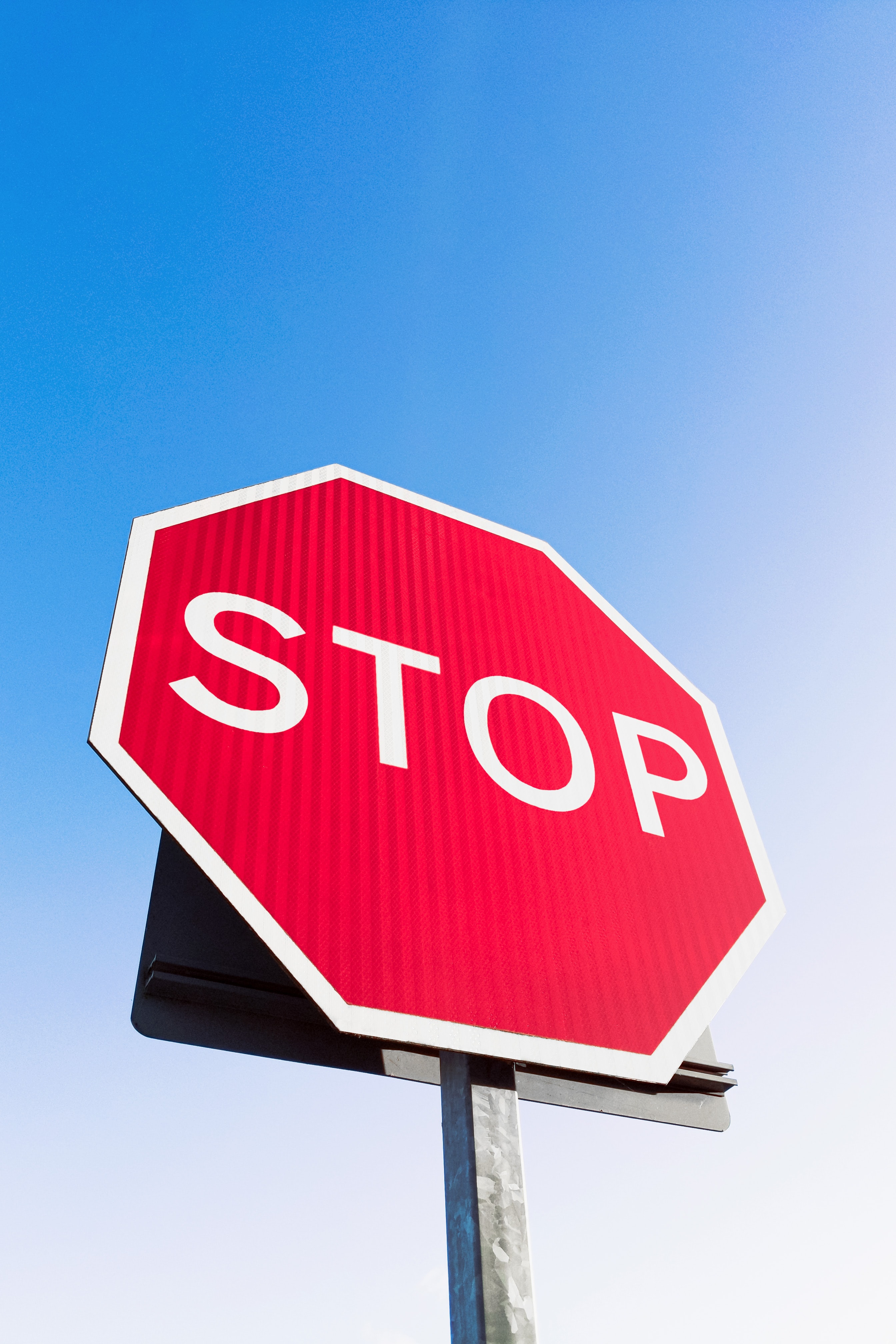 Download wallpaper 2688x4032 stop, sign, word, red hd background