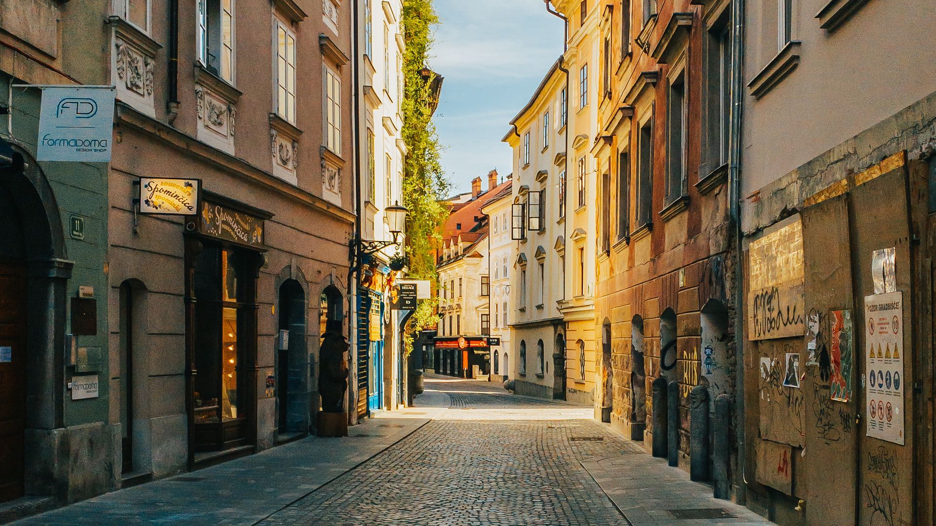 Download wallpaper 1920x1080 street, buildings, road, architecture ...