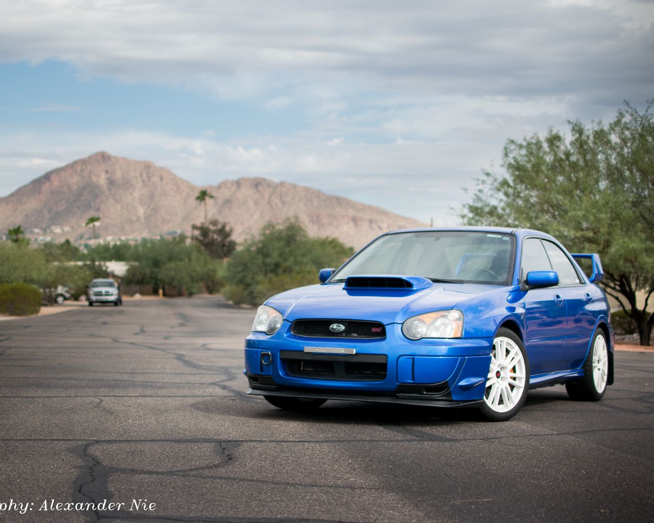 Download wallpaper 1280x1024 subaru impreza, subaru, car, blue standard ...