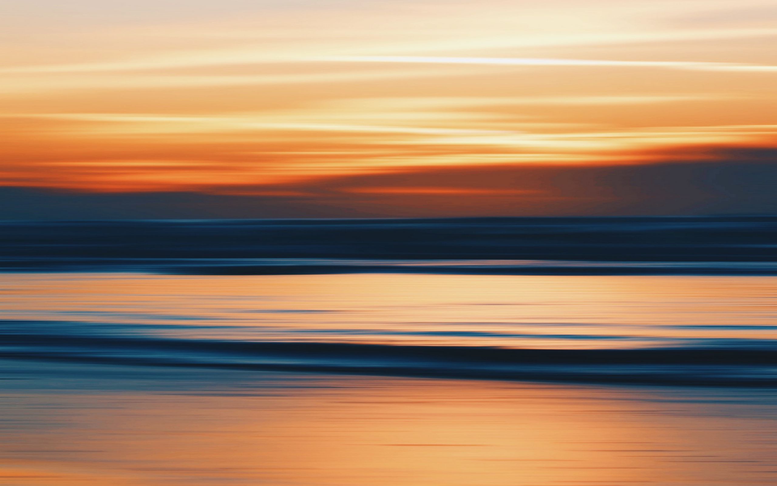 Download wallpaper 2560x1600 sunset, water, clouds, dusk, horizon ...