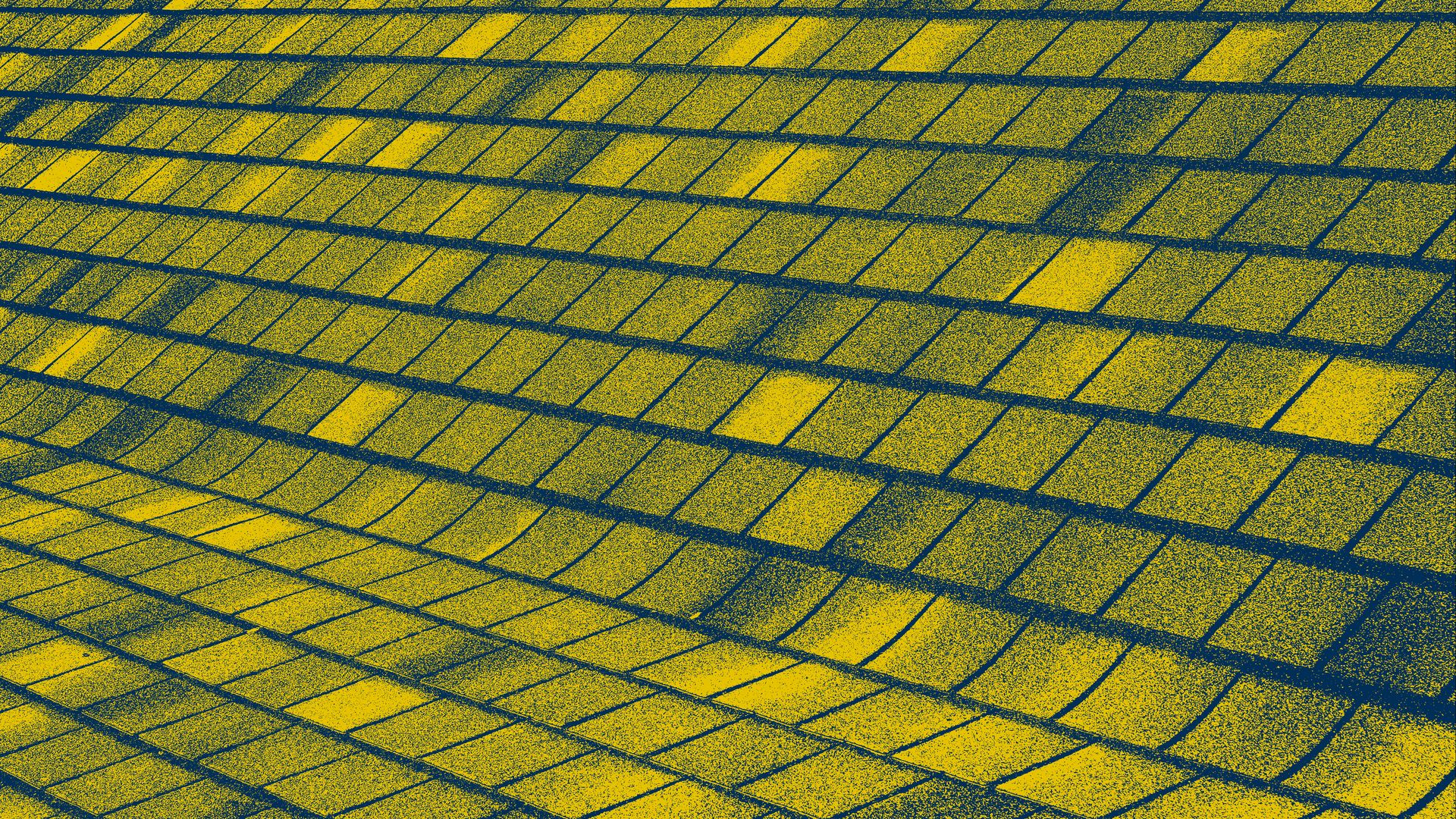 Download wallpaper 1920x1080 surface, yellow, squares, minimalism full ...