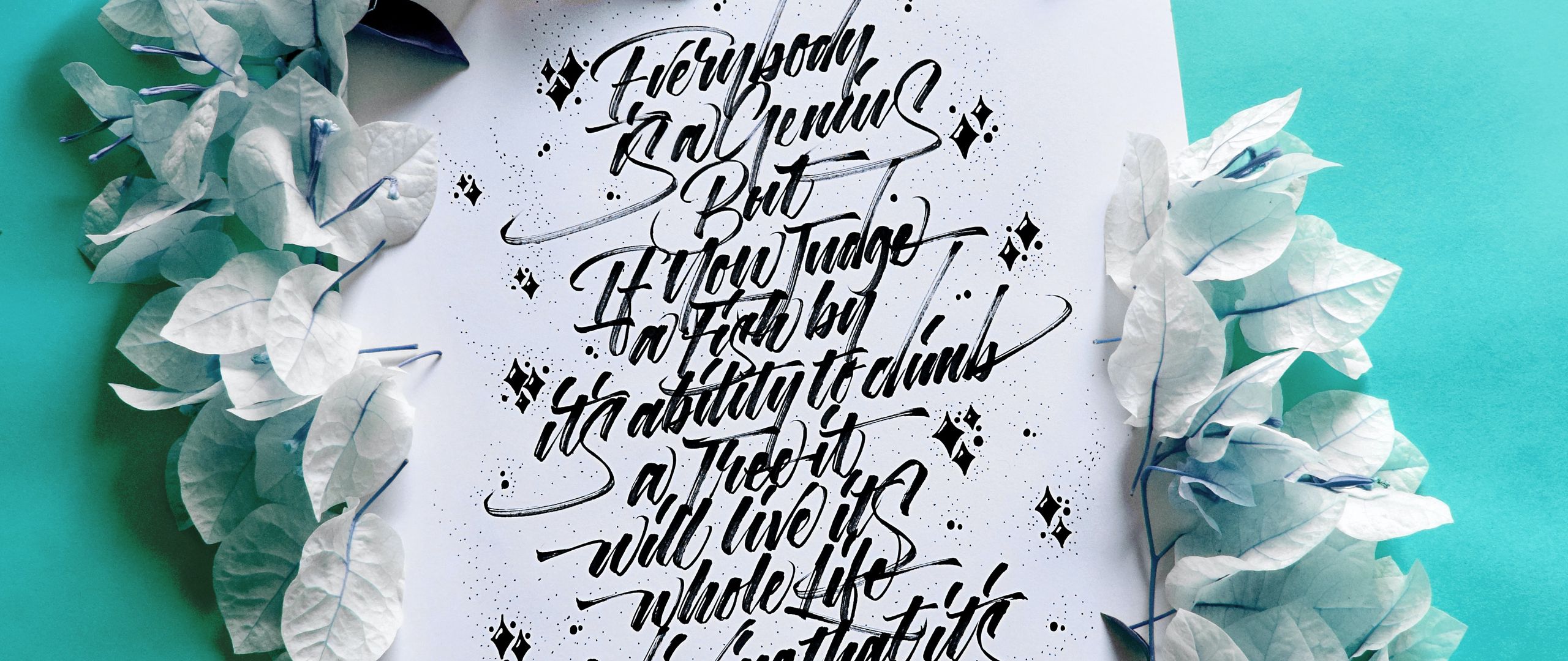 Download wallpaper 2560x1080 text, lettering, inscription, wish, leaves ...