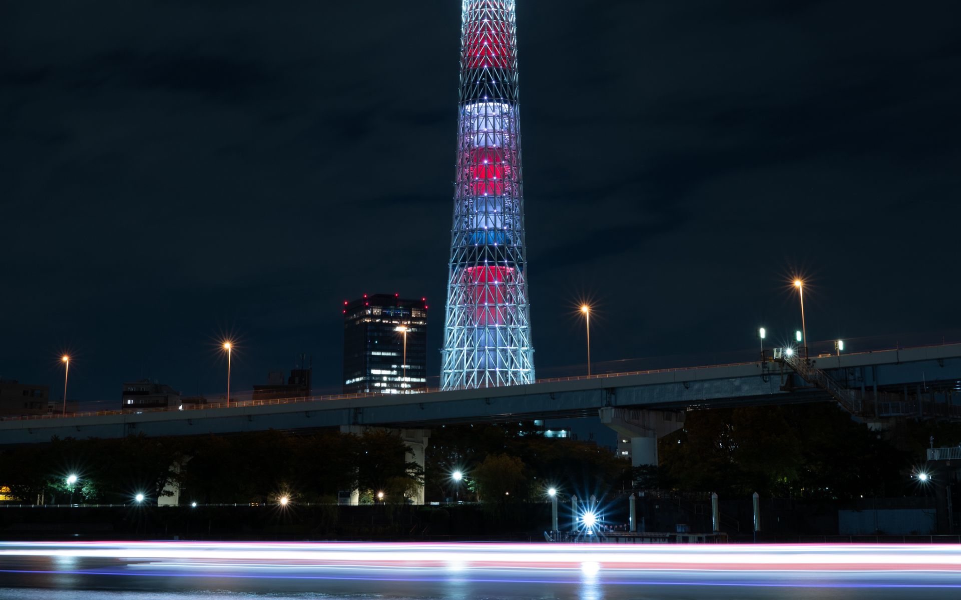 Download wallpaper 1920x1200 tower, building, backlight, night, dark ...