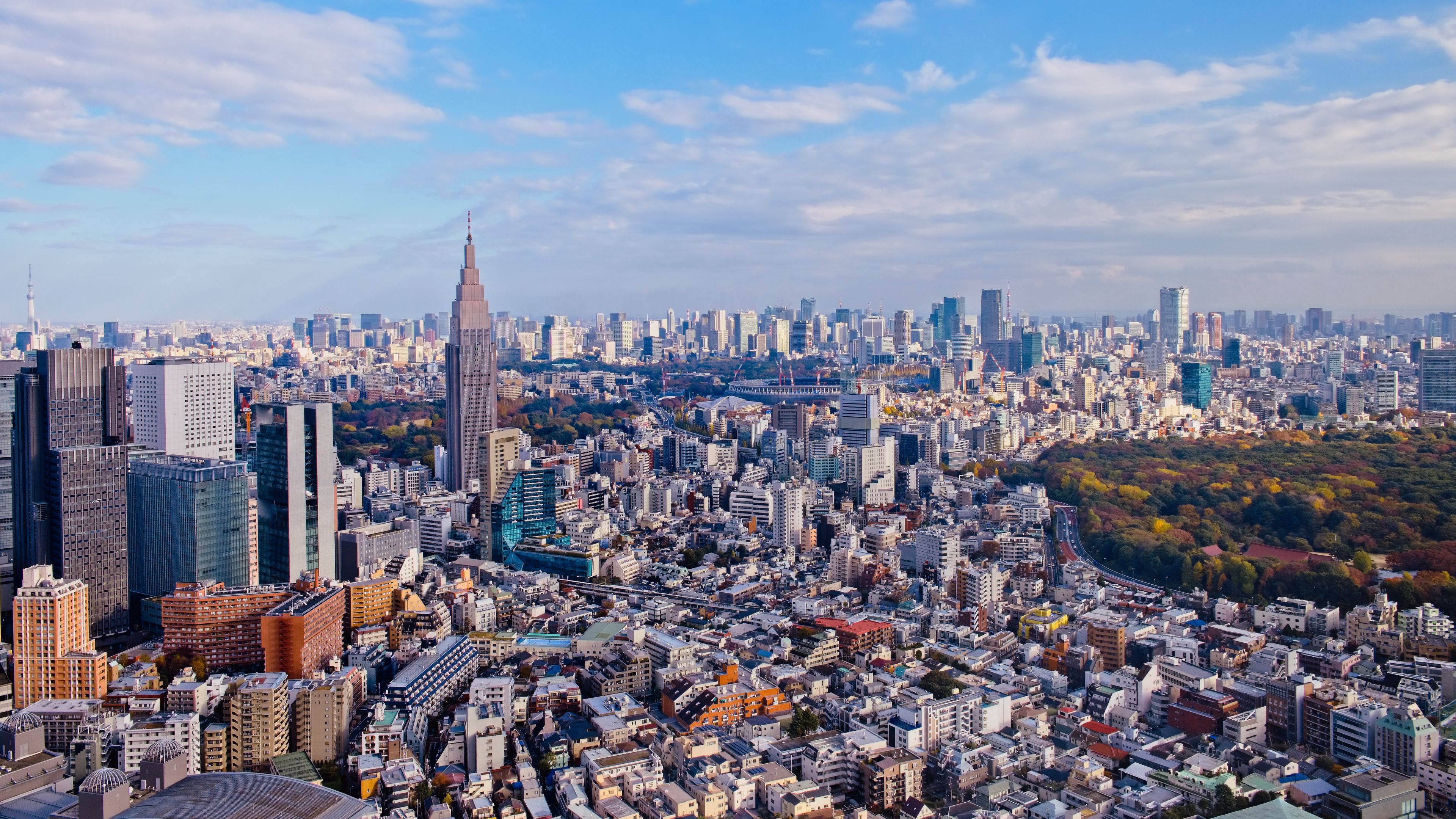 Download wallpaper 3840x2160 tower, skyscraper, city, buildings, sky 4k ...