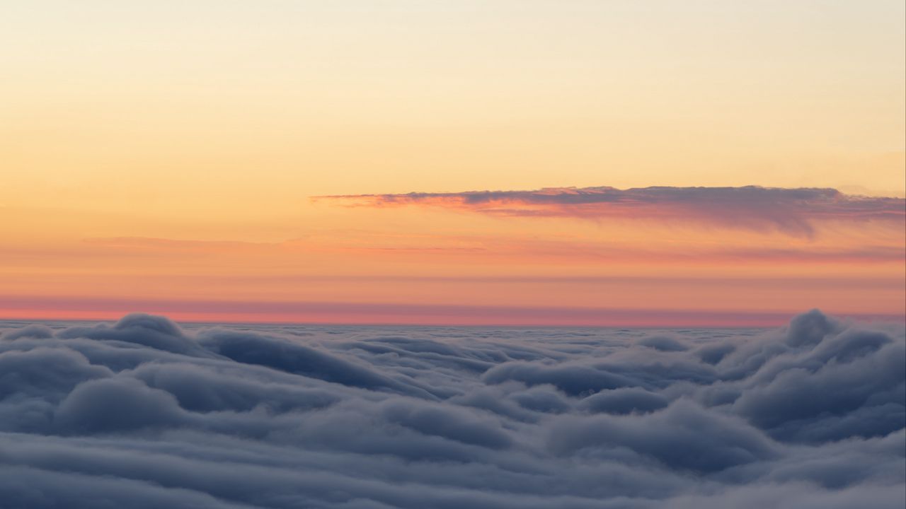 Wallpaper trees, clouds, horizon, sky hd, picture, image