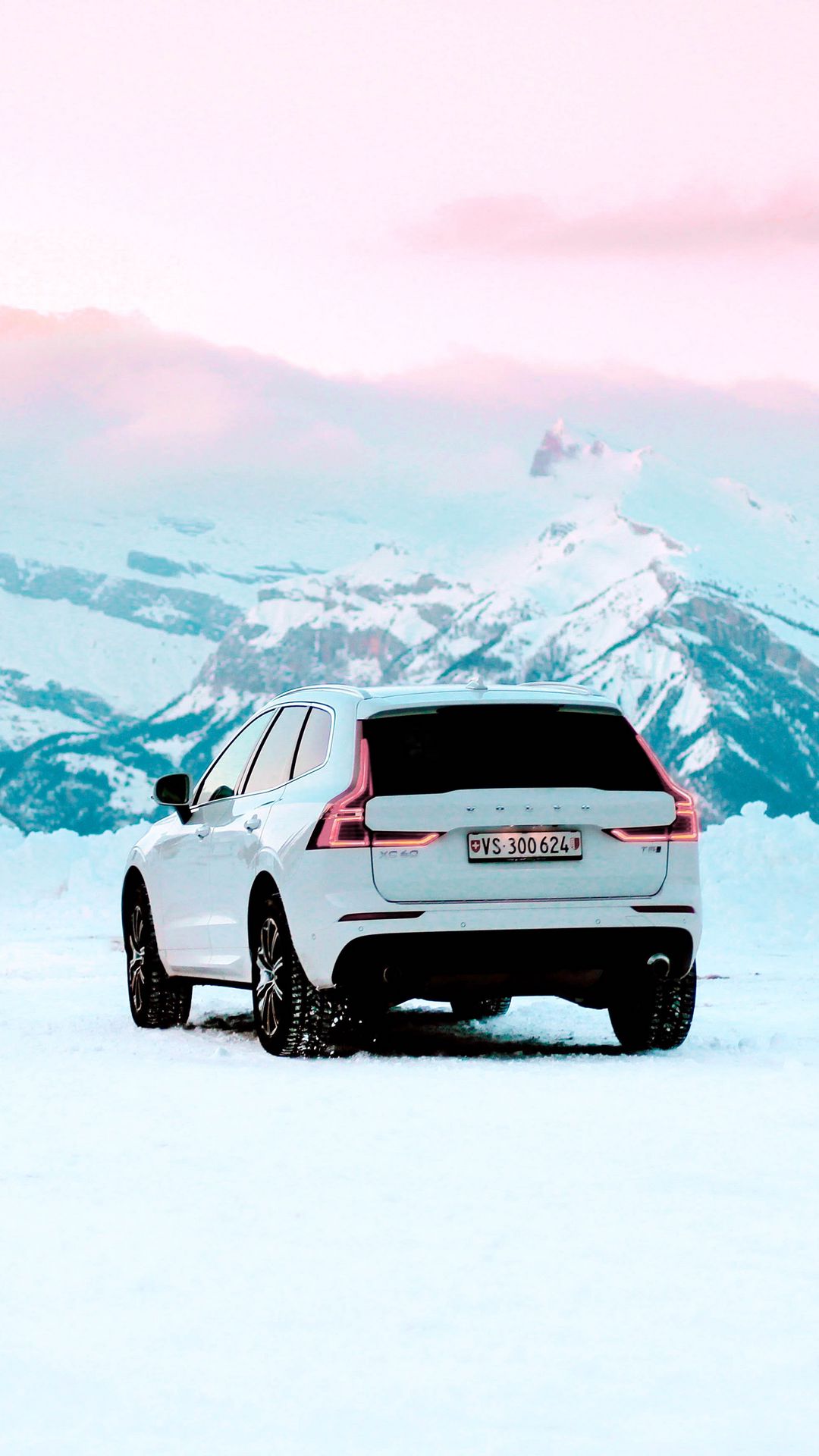 Download wallpaper 1080x1920 volvo xc60, volvo, car, suv, white, snow ...