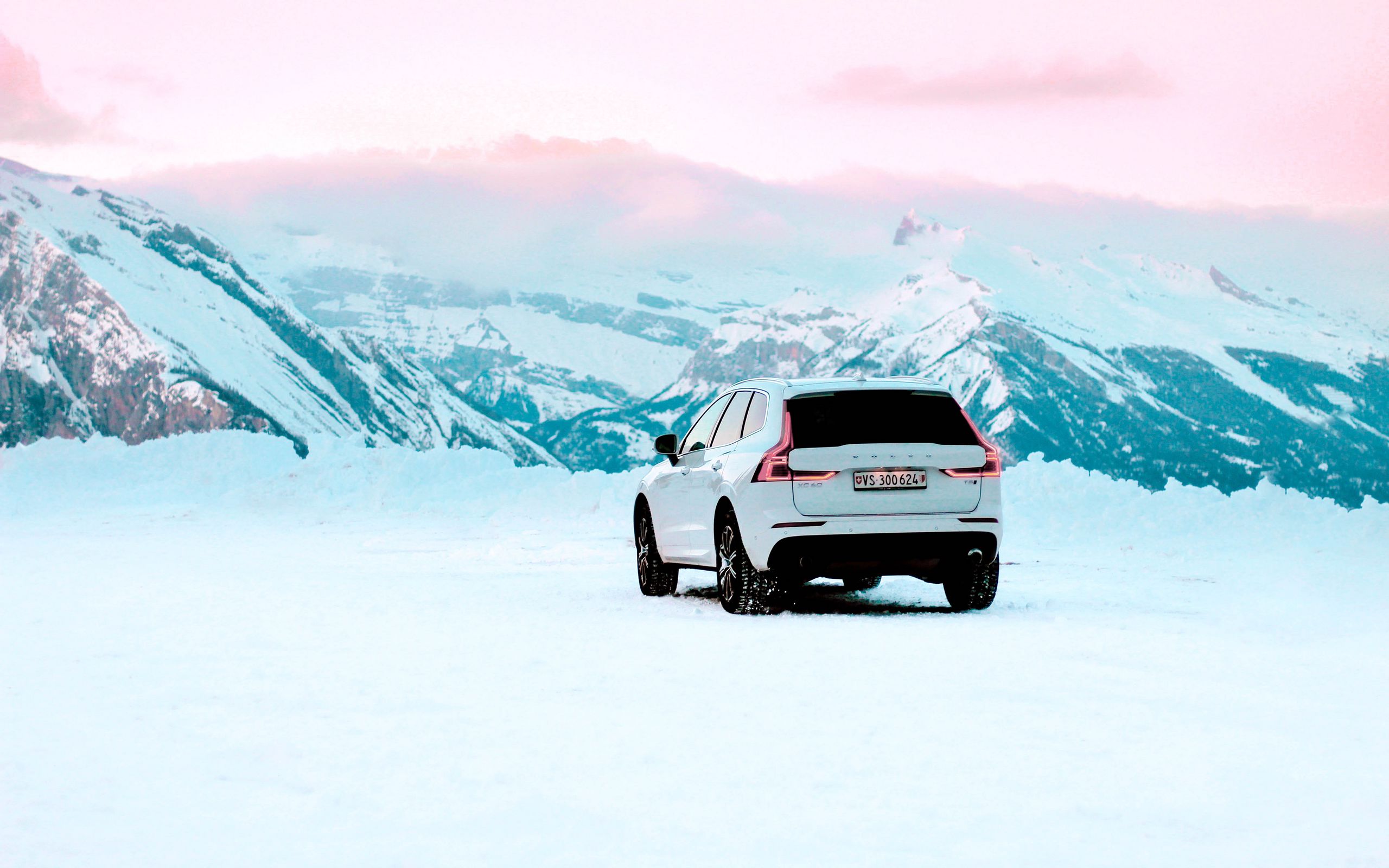 Download wallpaper 2560x1600 volvo xc60, volvo, car, suv, white, snow ...