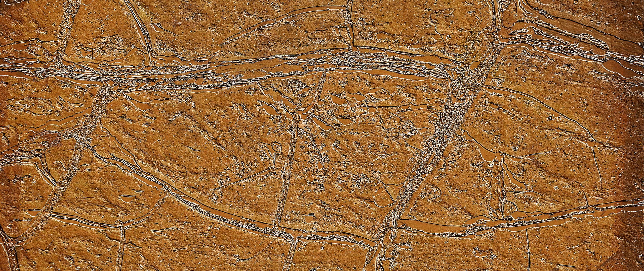 Download wallpaper 2560x1080 wall, cranny, texture, brown dual wide ...