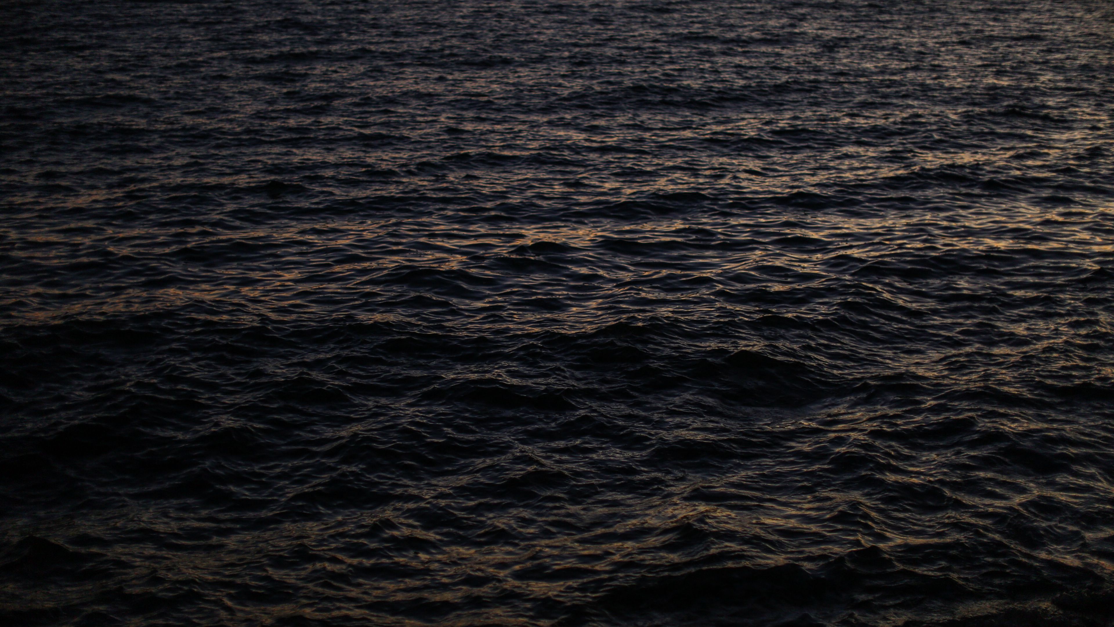 Download wallpaper 3840x2160 water, waves, ripples, wavy, dark 4k uhd ...