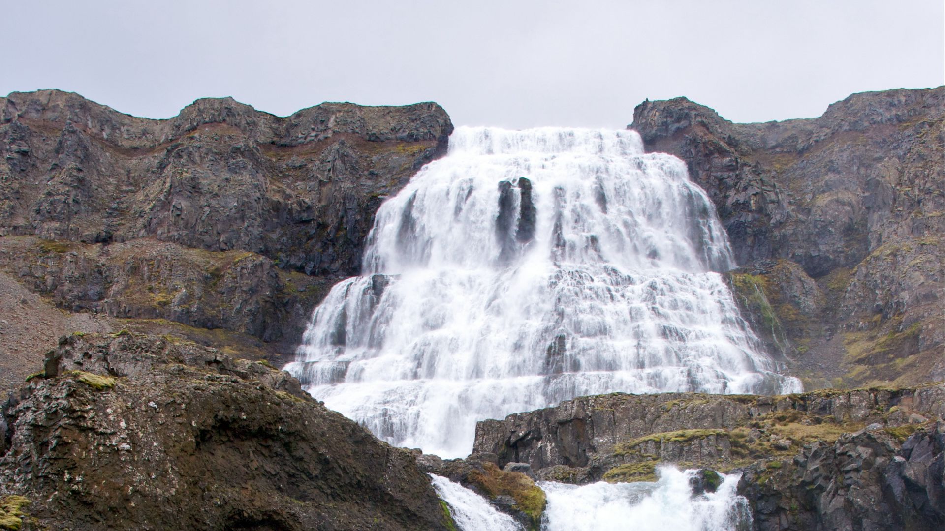 Download wallpaper 1920x1080 waterfall, cascade, rocks, landscape full ...