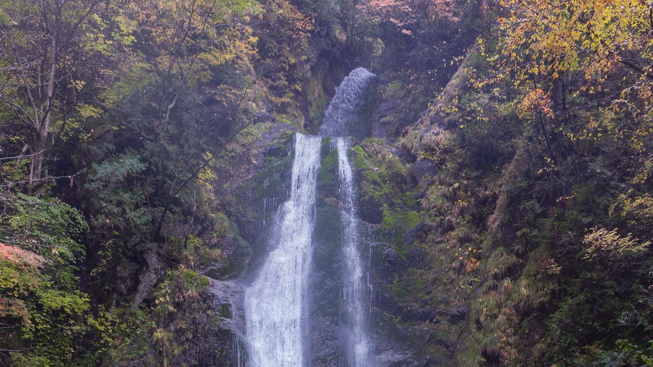 Wallpaper waterfall, rocks, landscape, nature hd, picture, image