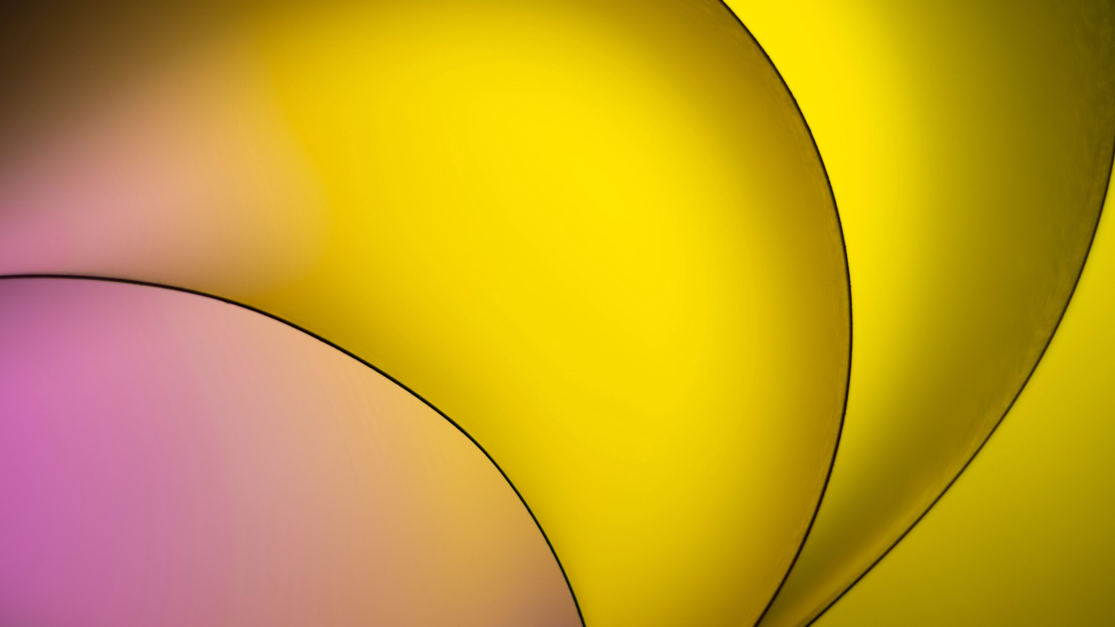 Download wallpaper 3840x2160 lines, gradient, yellow 4k uhd 16:9 hd ...